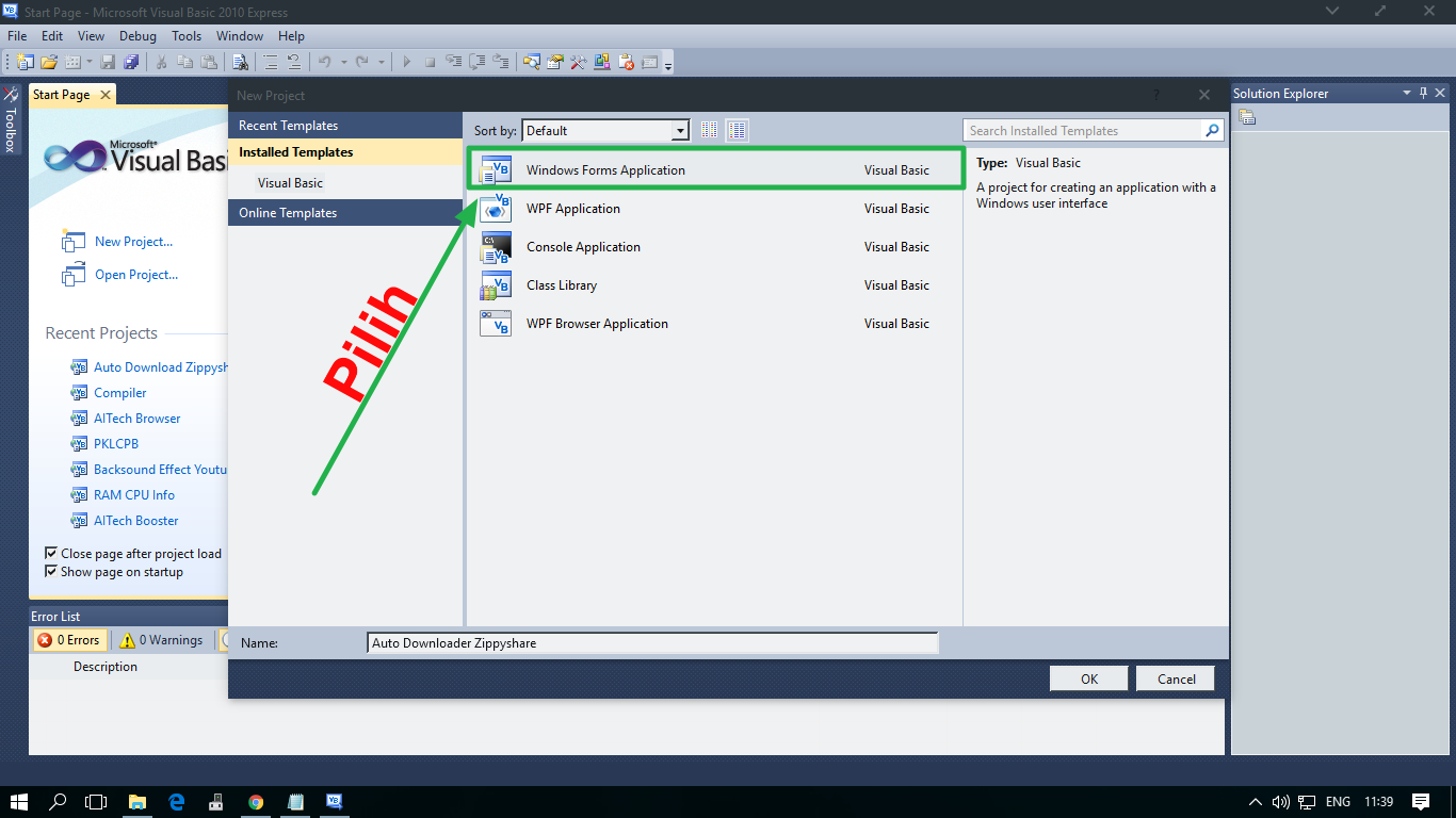 Cara membuat Auto Downloader Zippyshare di VB.NET Part 1 ~ AITech