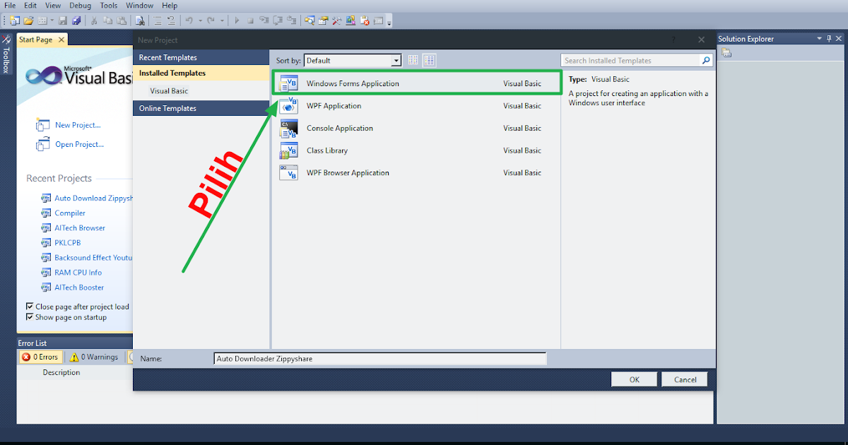 Cara membuat Auto Downloader Zippyshare di VB.NET Part 1 ~ AITech