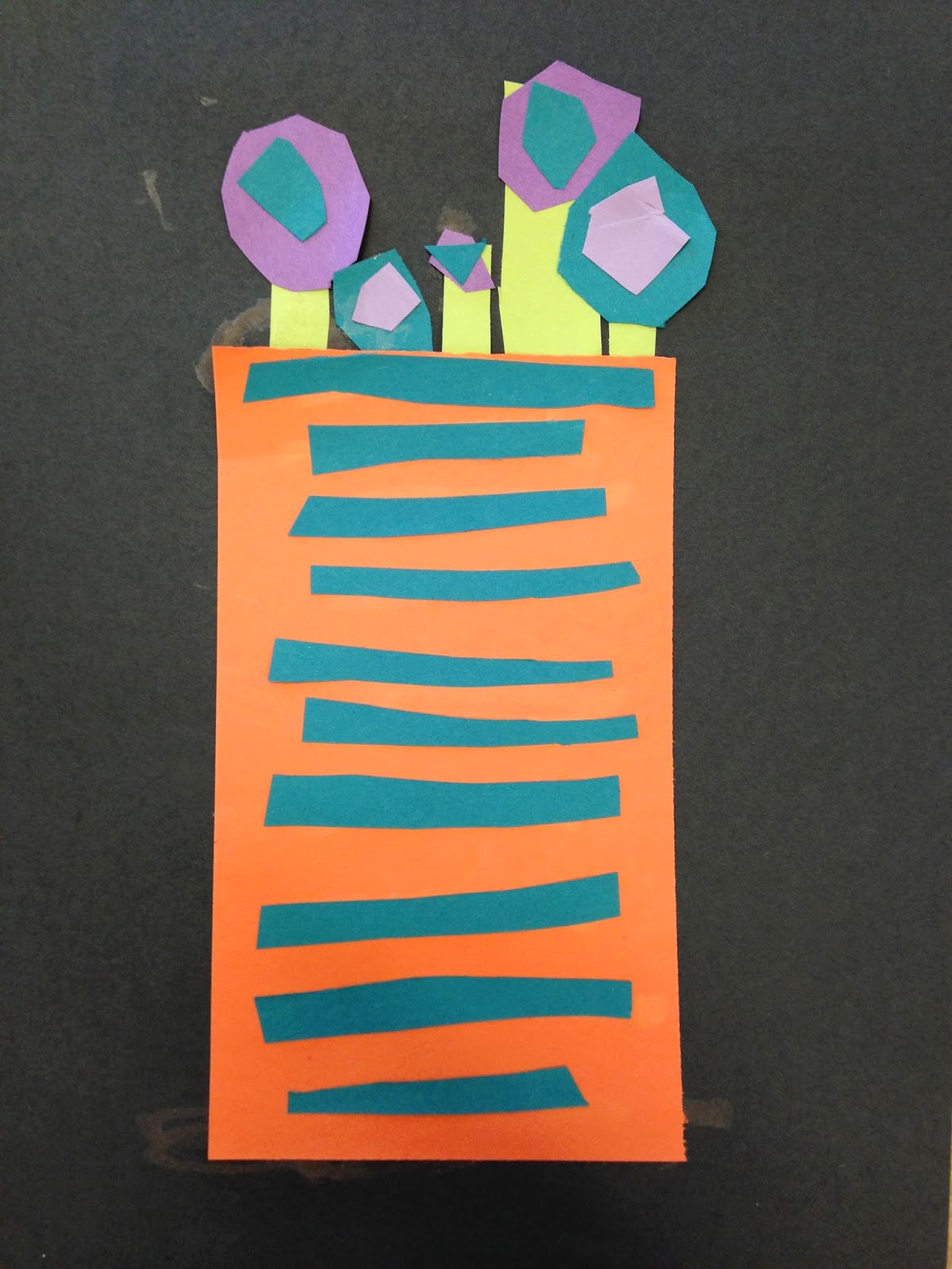 Art Room Blog: 1st Grade Flower Pots for Spring...