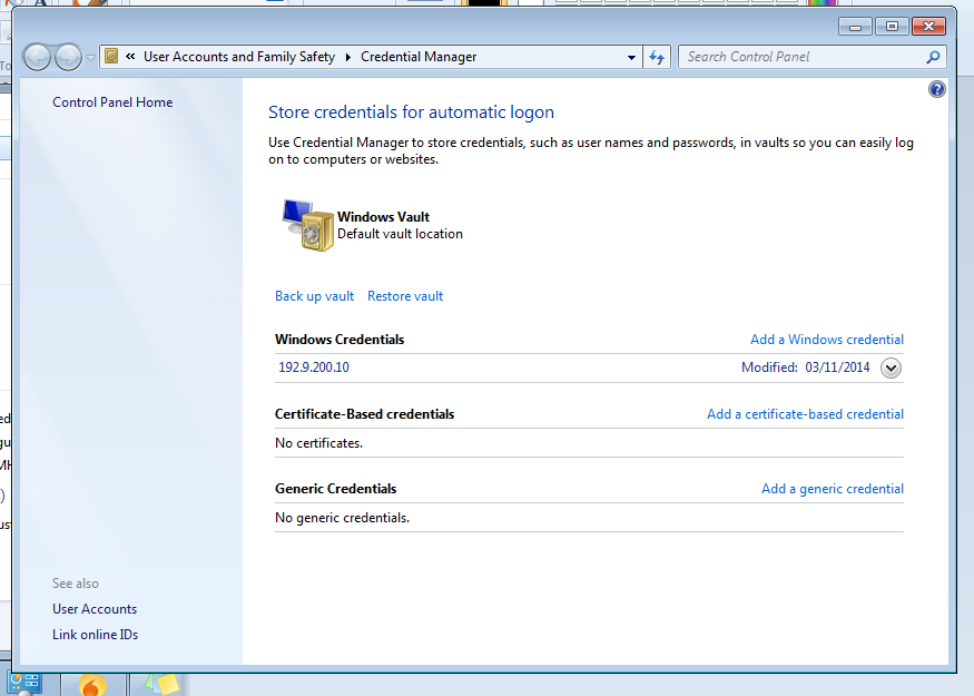 Auto login file shering di map network dengan Credential manager ...