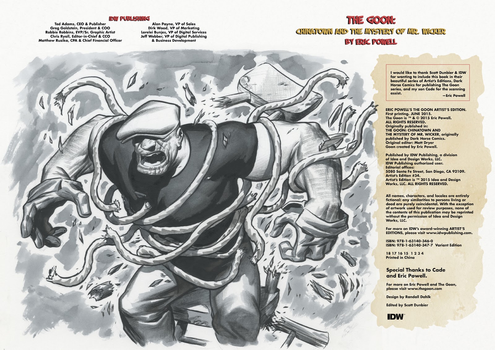 Retro Randy: Eric Powell's The Goon Artist's Edition