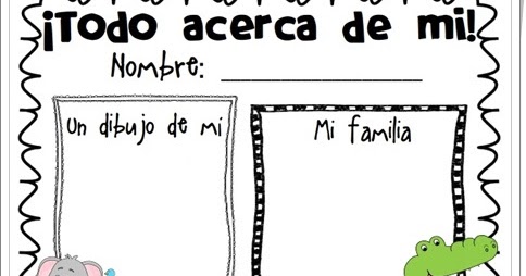 Recursos didácticos para imprimir, ver, leer: "¡Todo acerca de mí ...