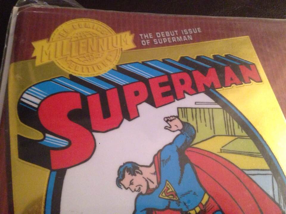 POP CULTURE SHOP: SUPERMAN #1 COMIC BOOK CHROME COVER '40 JERRY SIEGEL ...