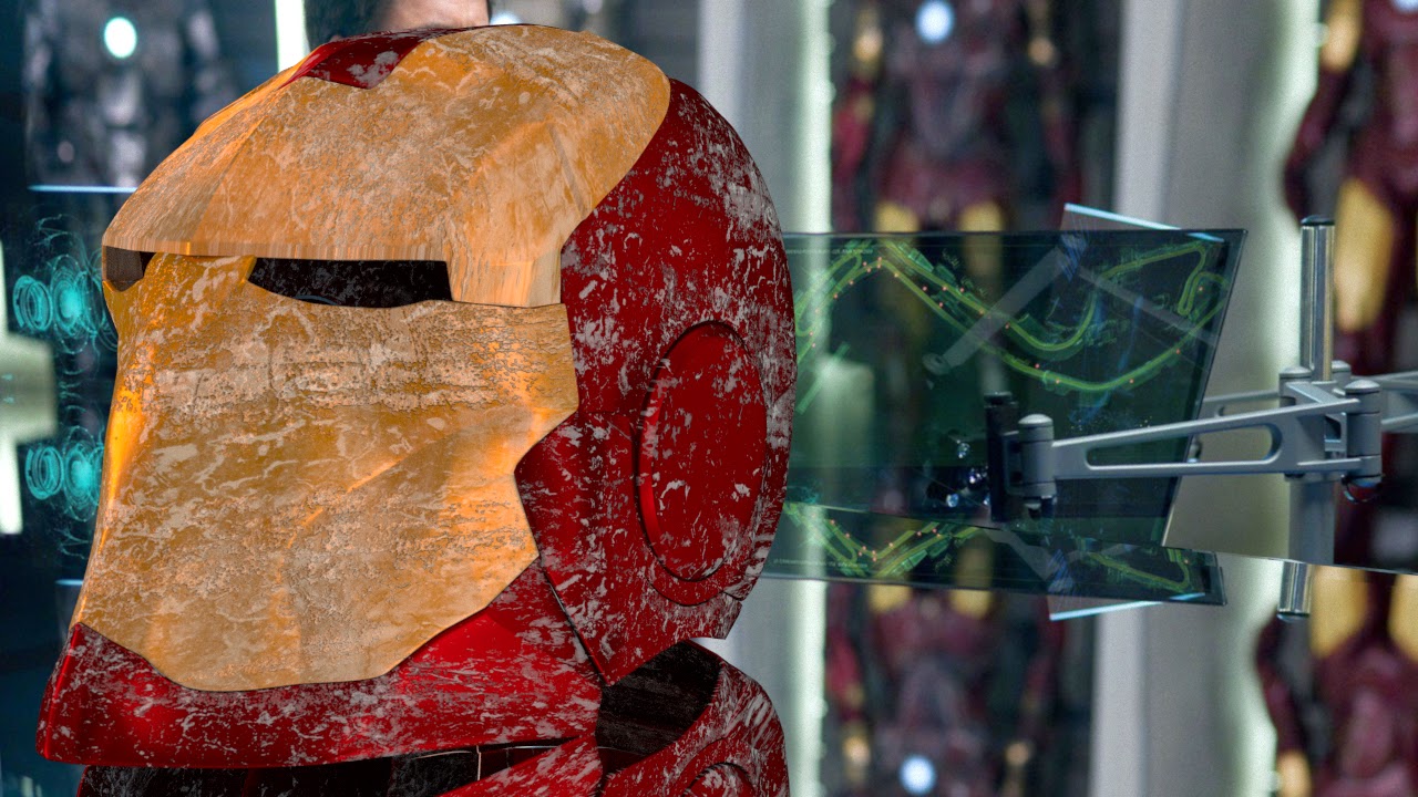 CG Portfolio: Final Composition of the Ironman head model