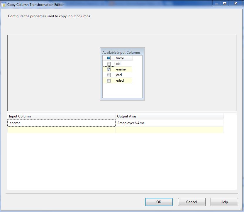 How Copy Column Dataflow Transformation works with example in SSIS ...