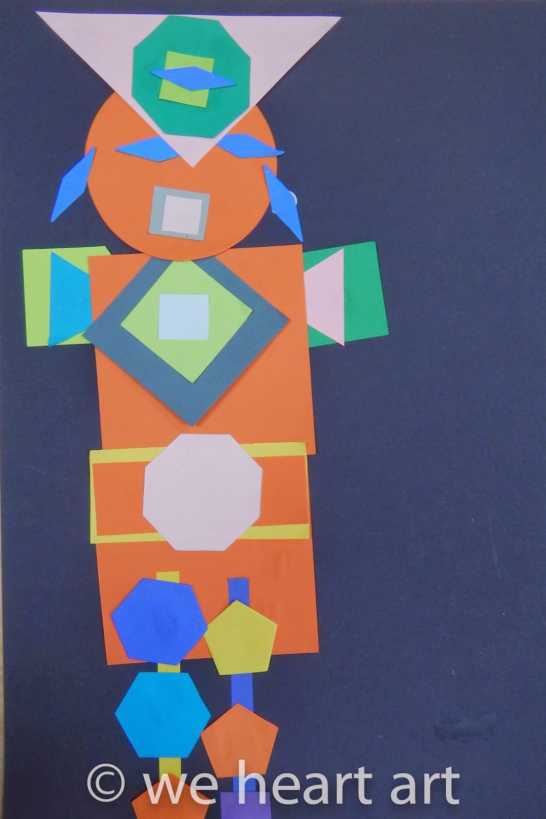 we heart art: Geometric Shape Monsters