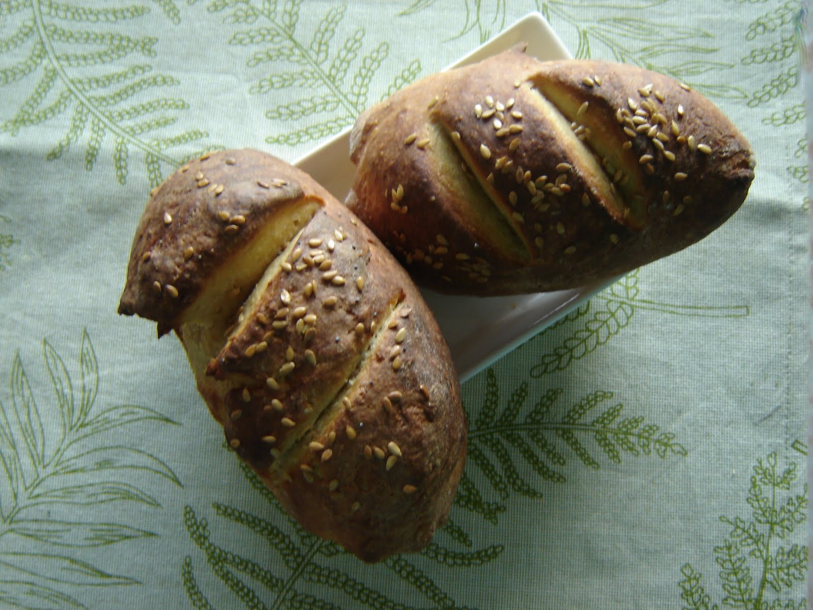 VA DE PAN: Panecillos de soja integral con semillas de lino (Sin gluten)