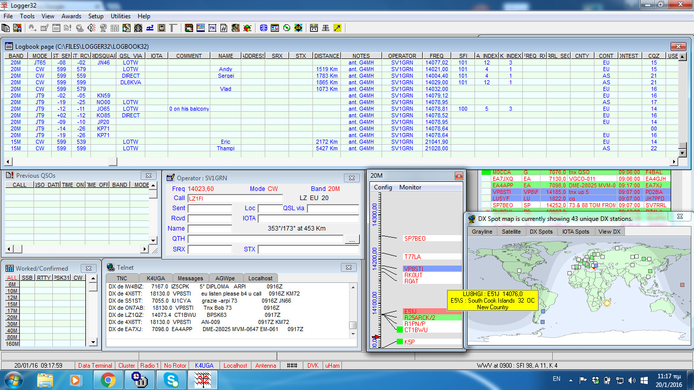 SV1GRN: DXpedition & JT