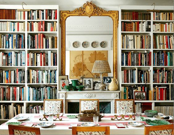 Eye For Design: Dining Room Libraries.....Beautiful And Functional Spaces