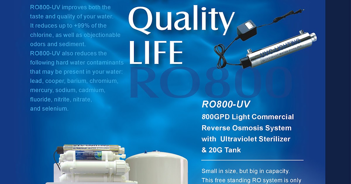PurePro® RO800-UV Light Commercial Reverse Osmosis Water System