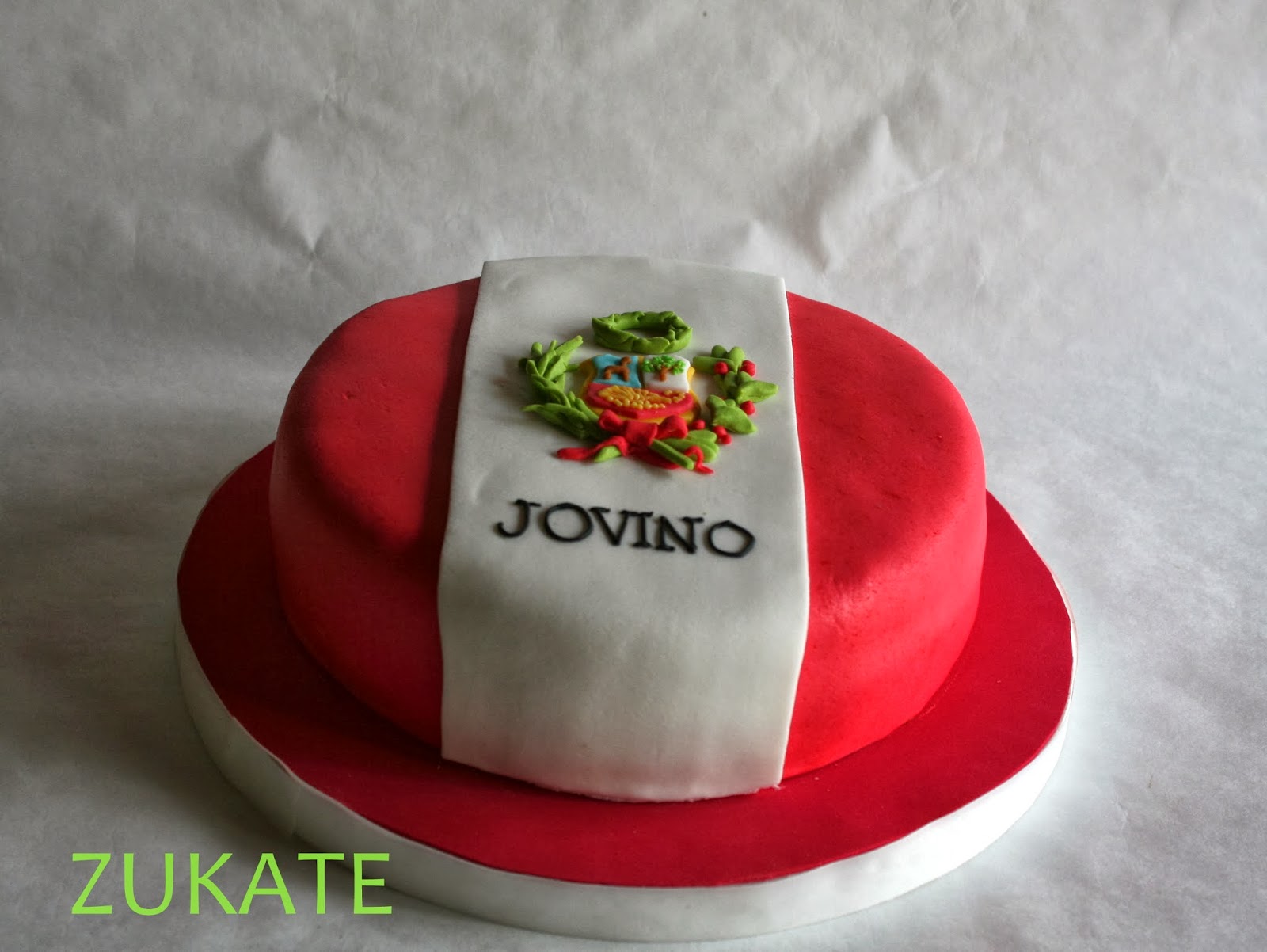 TORTA DE LA BANDERA DE PERÚ PARA JOVINO | ZUKATE