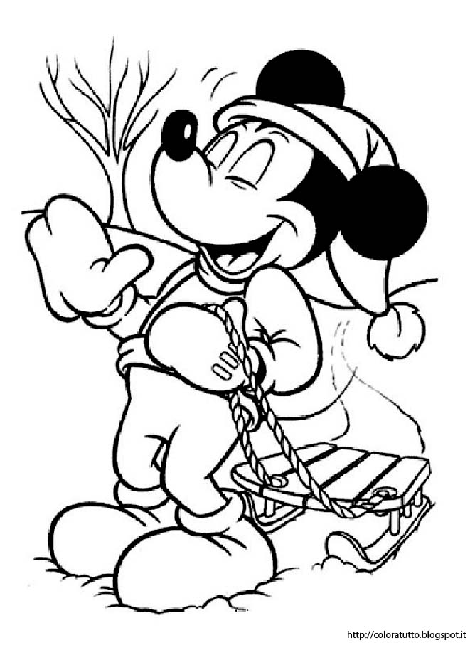 Topolino disegno da colorare n.6