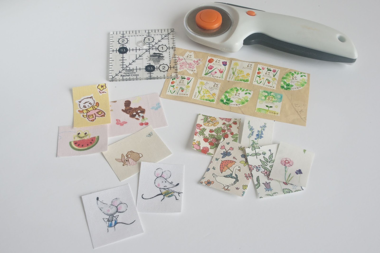 Stitching Notes: Tutorial: Cute Fabric Stamps