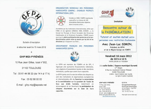 Odile, solidaire et combative: GIHP Midi-Pyrénées- 16 mars- Toulouse ...