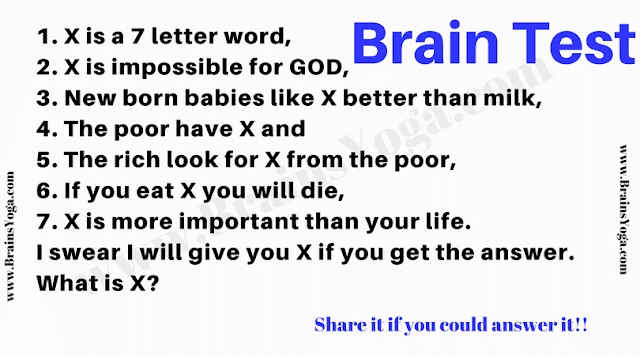 Quick Brain IQ Test with Answer