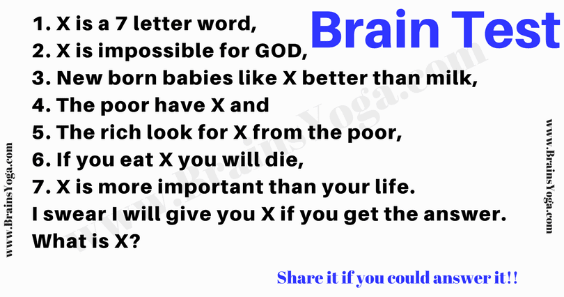 Quick Brain IQ Test with Answer