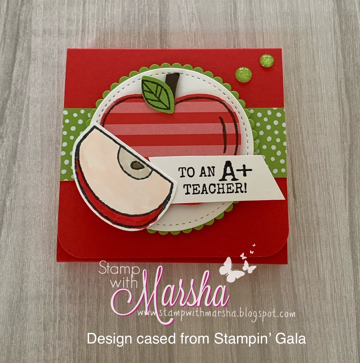 Stamp with Marsha: Teacher Appreciation Post-It Gift