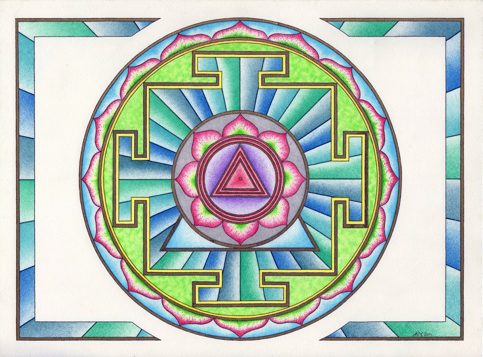 Mandala Atelier: Kali-Yantra mandala