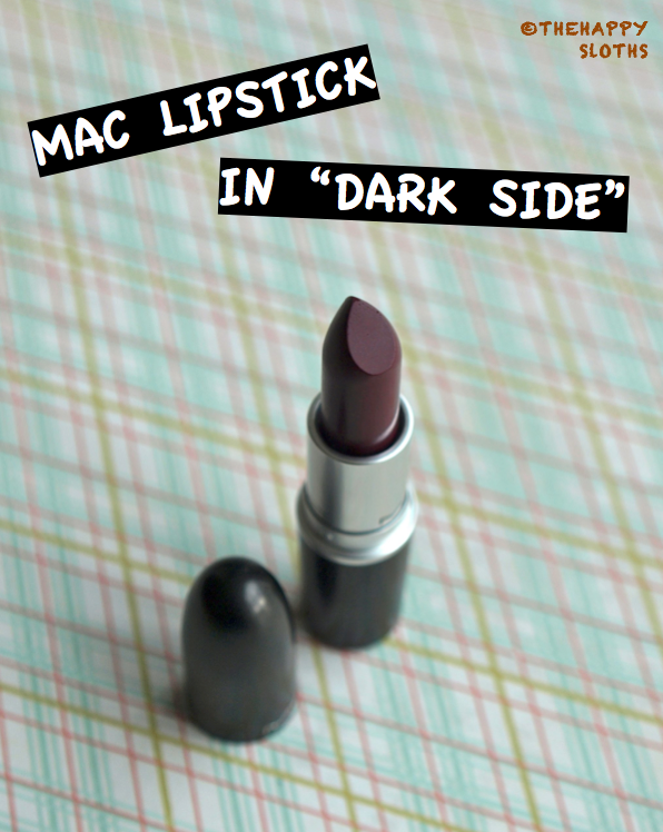 MAC Lipstick in "Dark Side": Review and Swatch | The Happy Sloths ...