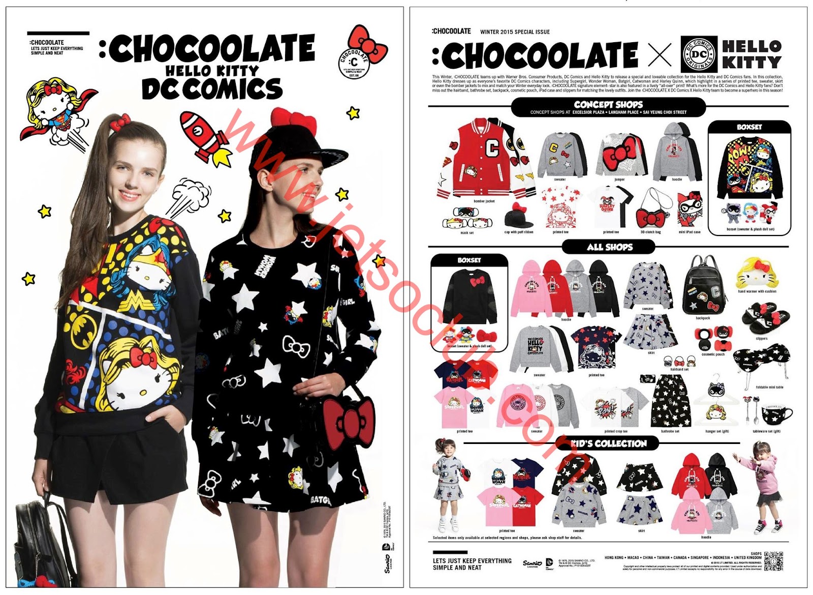 :CHOCOOLATE：DC Comics x Hello Kitty 聯乘系列 11月13日公開發售 ( Jetso Club 著數俱樂部 )