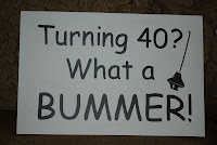 Natalie's Creations: 40th Birthday Fun - YARD SIGNS