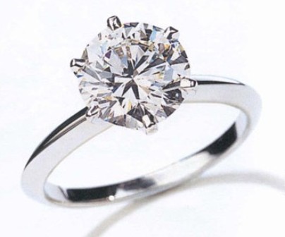 Two Golden Rings: 1 carat diamond ring