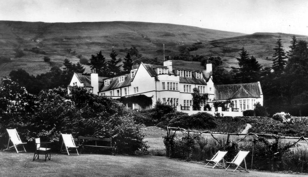 Tour Scotland: Old Photograph Forest Hills Hotel Aberfoyle Scotland