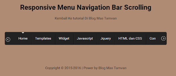 Membuat Responsive Menu Navigation Bar Scrolling Membuat Responsive Menu Navigation Bar Scrolling