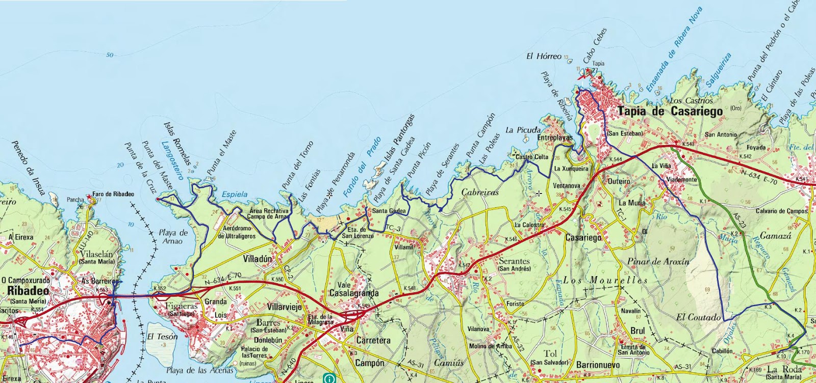 A lo bouzo: Senda Costera: Ribadeo-Tapia de Casariego
