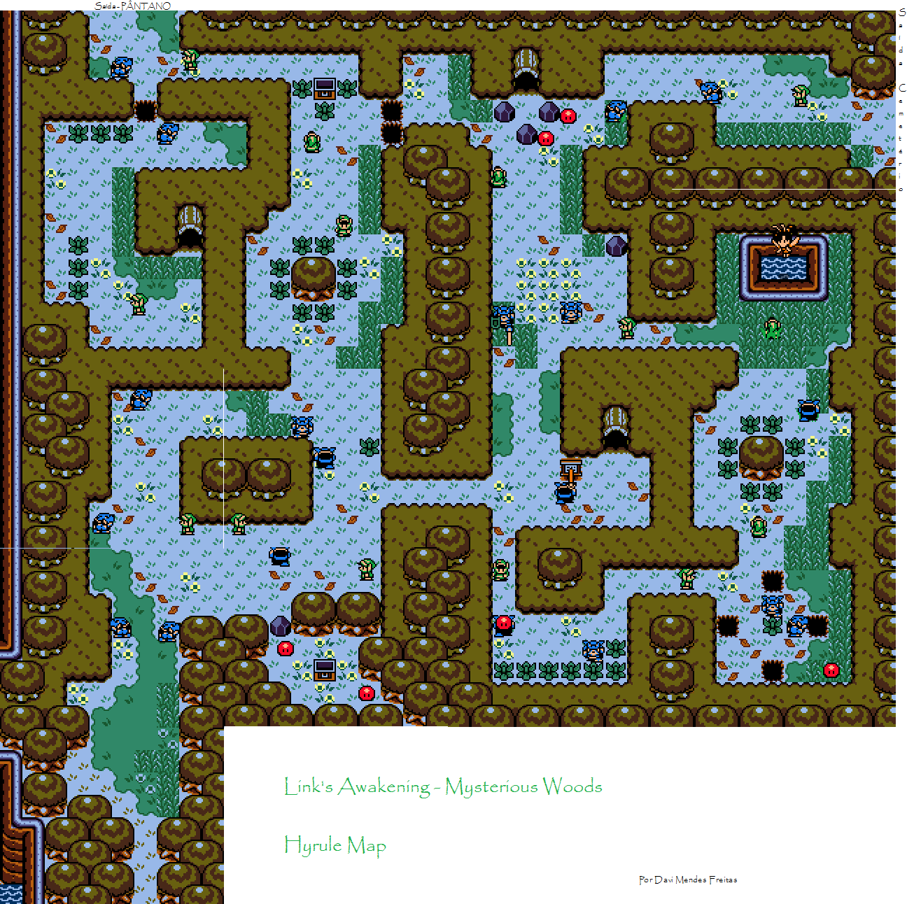 Hyrule Map: Link's Awakening - Mapas