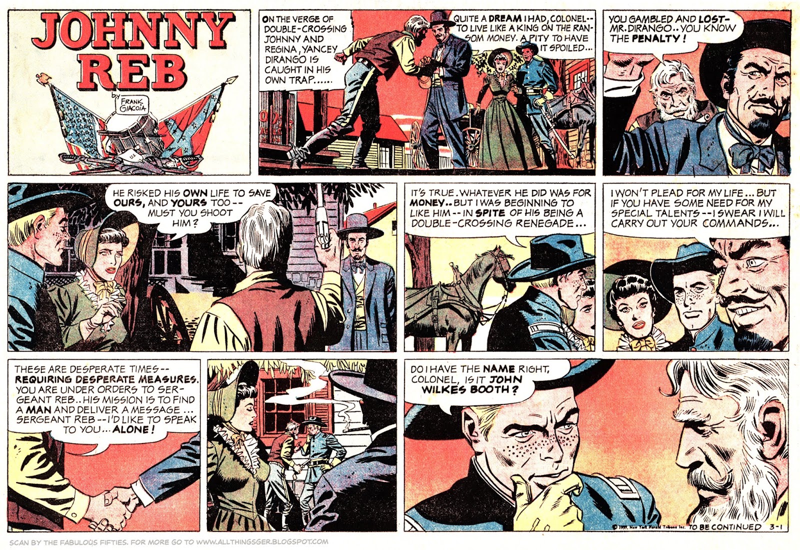 Ominous Octopus Omnibus: Johnny Reb Story With Yancy Derringer Character