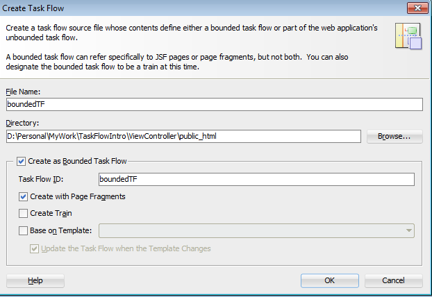 Oracle Adf World Adf Task Flow Sample And Introduction