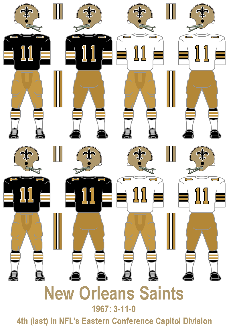 Bill's Update Blog: 1967-69 New Orleans Saints