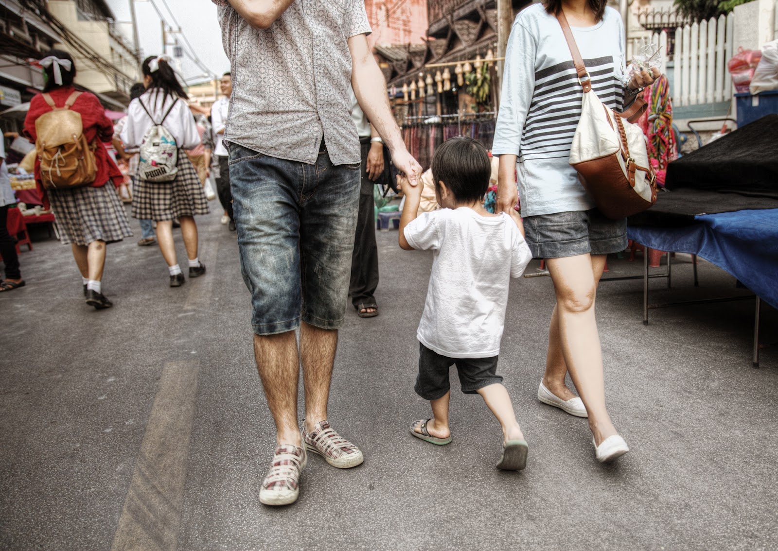 Thai Street Life: “Backward Child” Photograph