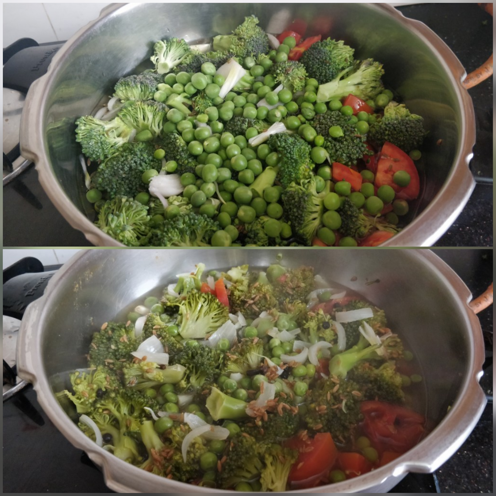 Broccoli And Peas Soup - Divya's Nalabhagam