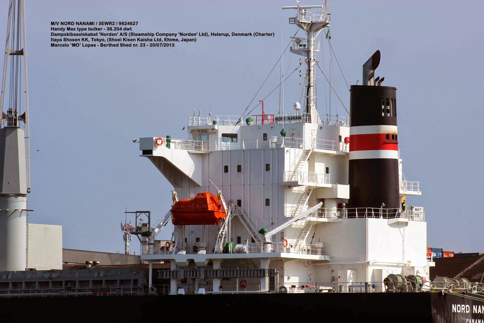 Santos Shiplovers: M/V Nord Nanami / 3EWR2 - Descarga de adubo, armazém 23