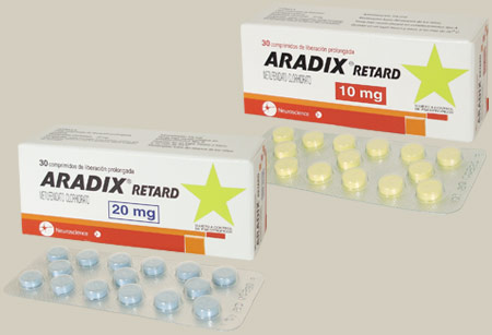 ARADIX RETARD RITALIN METILFENIDATO