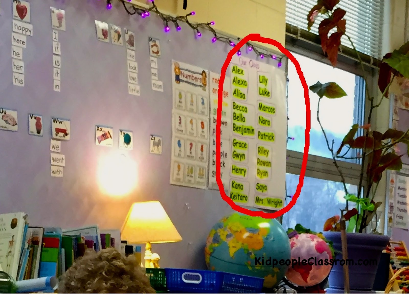 Kidpeople Classroom: Start of School Name Chart Building Is Great Learning