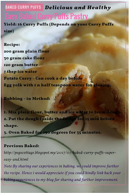 HEALTHY BAKED CURRY PUFFS PASTRY - 健康烘烤咖哩角皮