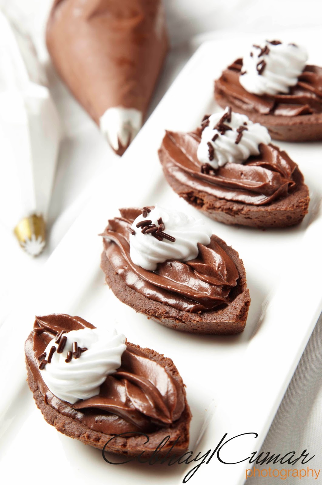 Chocolate ganache boats | Bake Tales