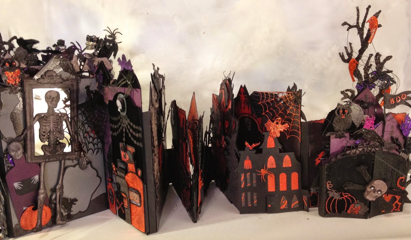 Recollections spooky castle Halloween mini album | annes papercreations ...