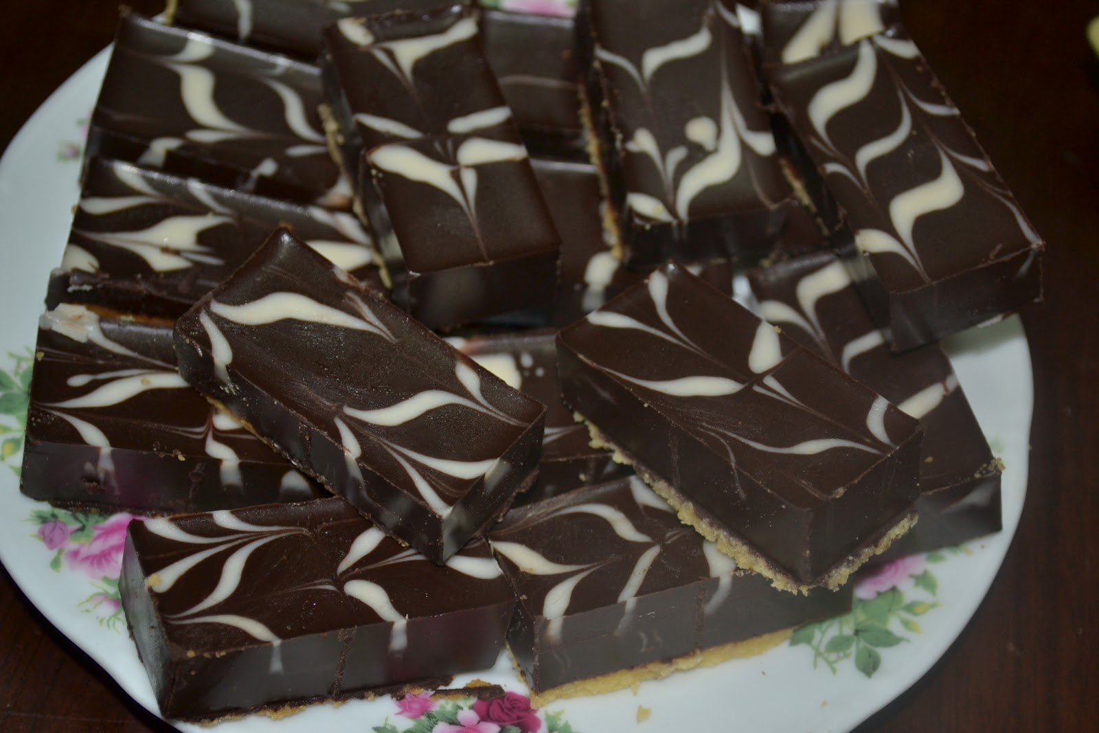 teratak ceria: Marble Shortbread