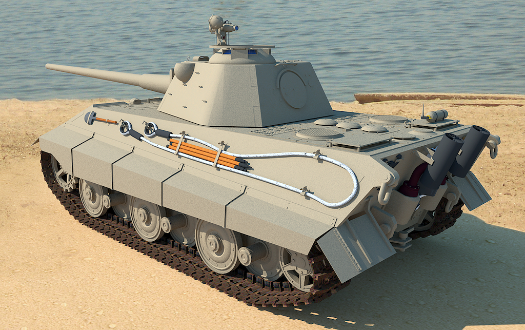 SketchUP Power 草圖力量: Entwicklung series TANK E50 (計劃坦克E50）