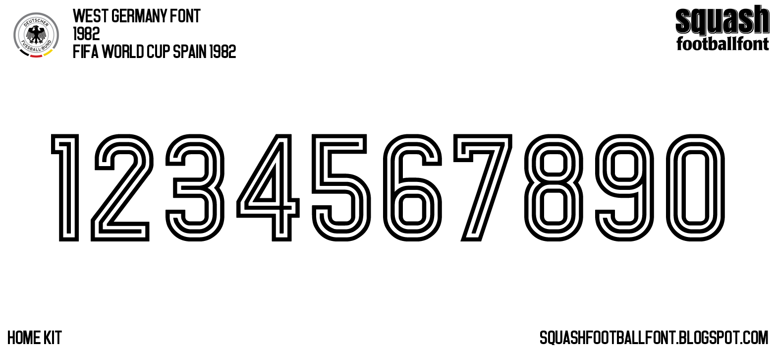 SFF: Germany World Cup 1982 Font