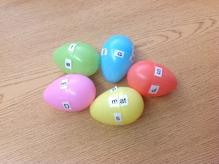 A Day in the Life of a Kindergartner : Easter Egg Word Families...