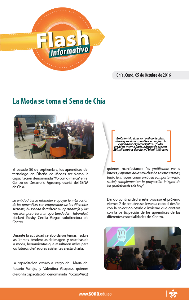 Chía - Centro de Desarrollo Agroempresarial: Flash Informativo