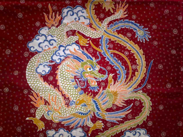Batik Lasem Naga Emas: Motif Naga & Burung Hong