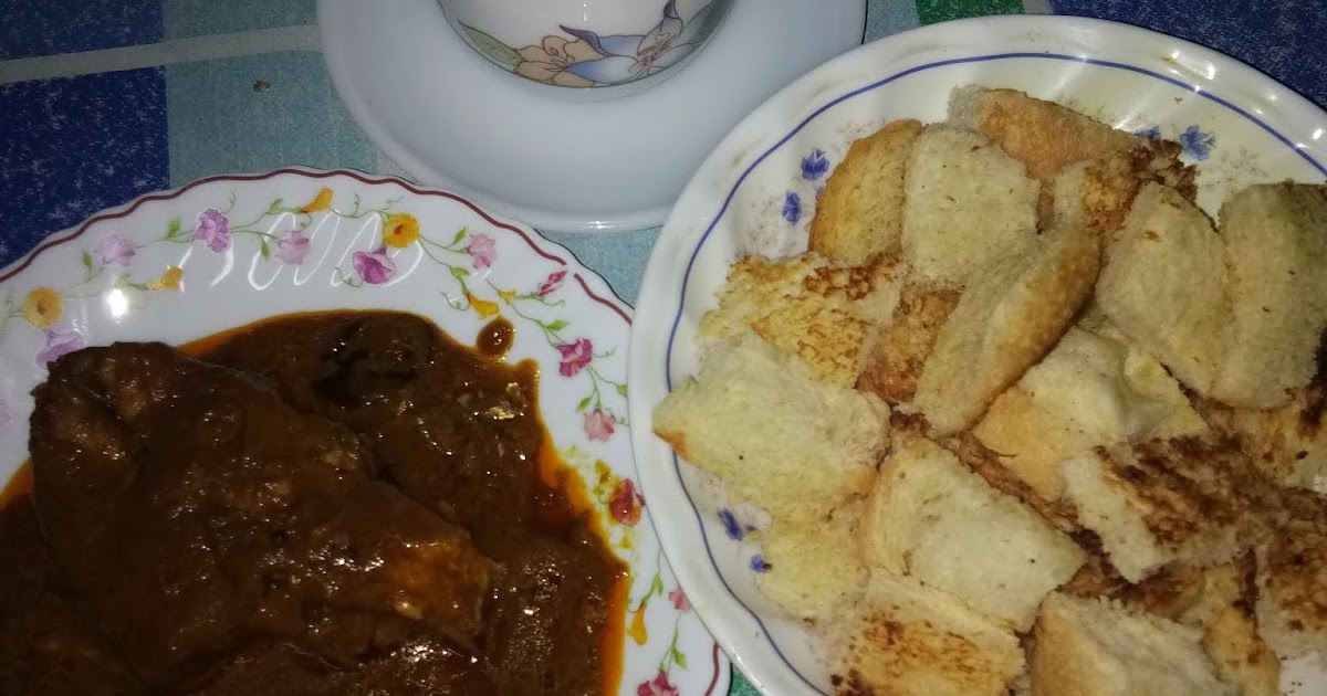 JOM JAHIT JOM MASAK : Breakfast roti homemade dengan gulai perangat