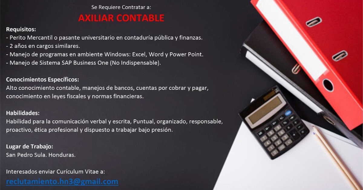 Auxiliar Contable - SPS
