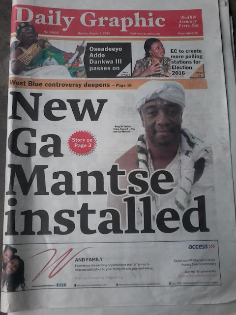 THE KROBO QUILL: GIVING CHIEFTAINCY A BAD NAME (Part II); Will the ...